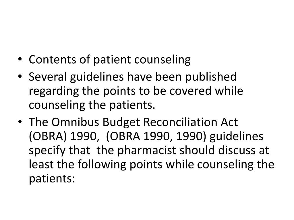 PPT - PATIENT COUNSELING BY PHARMACIST -A FOCUS ON CHRONIC ILLNESS ...