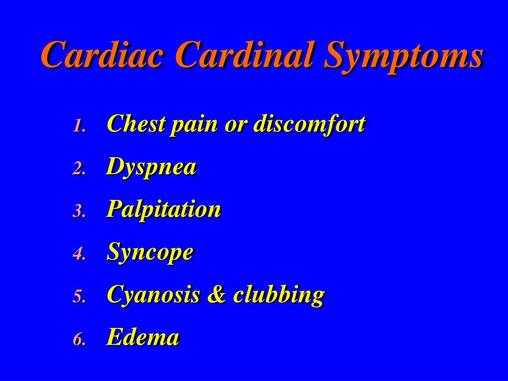 PPT - Cardiovascular Symptomatology Based on Physiopathology PowerPoint ...