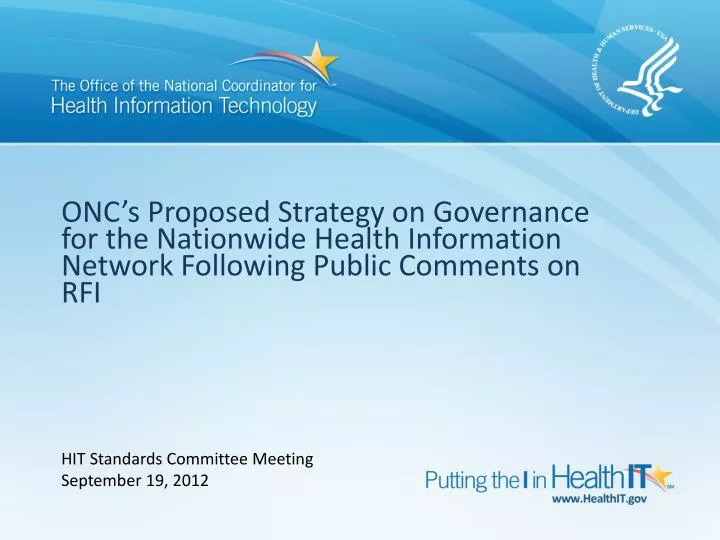 PPT - HIT Standards Committee Meeting September 19, 2012 PowerPoint ...