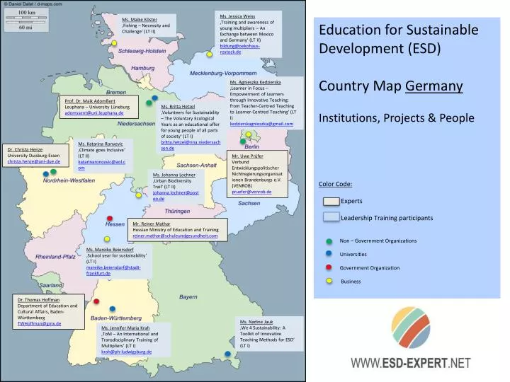 PPT - Education for Sustainable Development (ESD) Country Map Germany ...