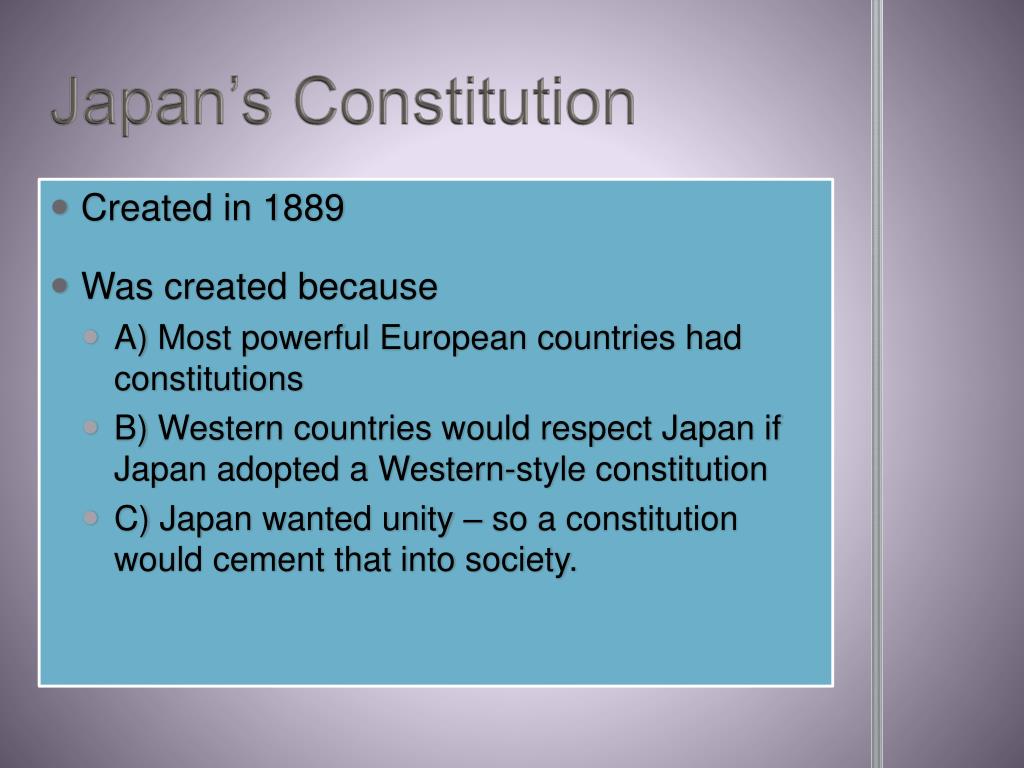 PPT - The Effects of the Meiji Period: Japan’s Worldview PowerPoint ...
