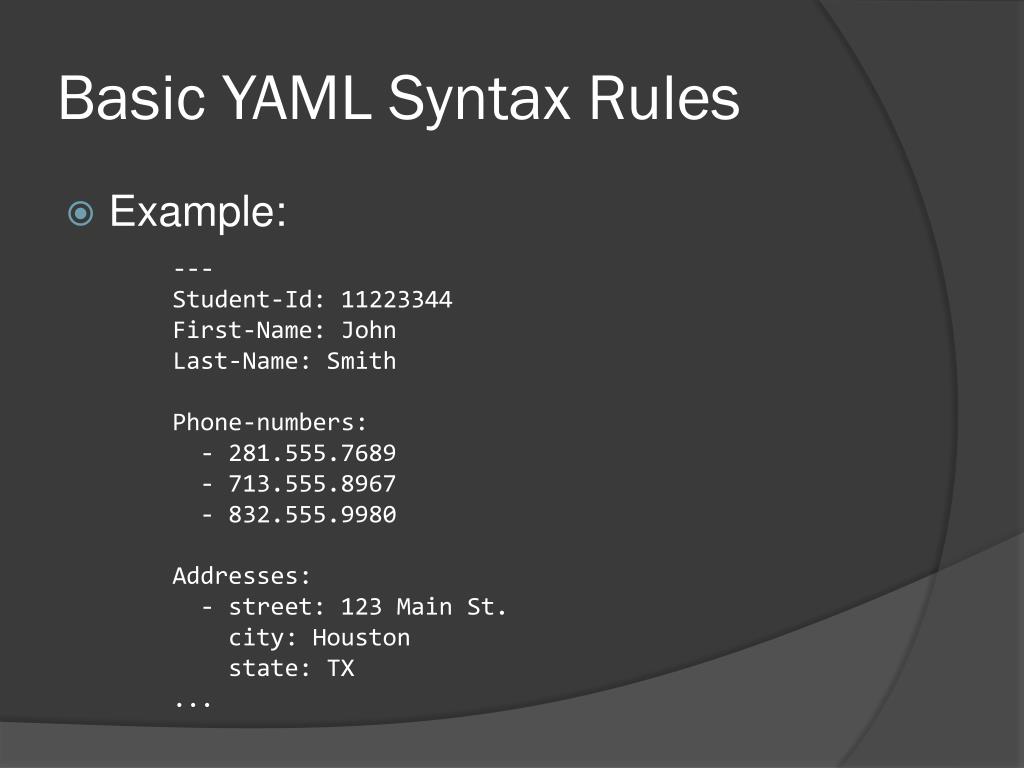 PPT - YAML and ruby PowerPoint Presentation, free download - ID:2086552 PPT - YAML and ruby PowerPoint Presentation, free download - ID:2086552