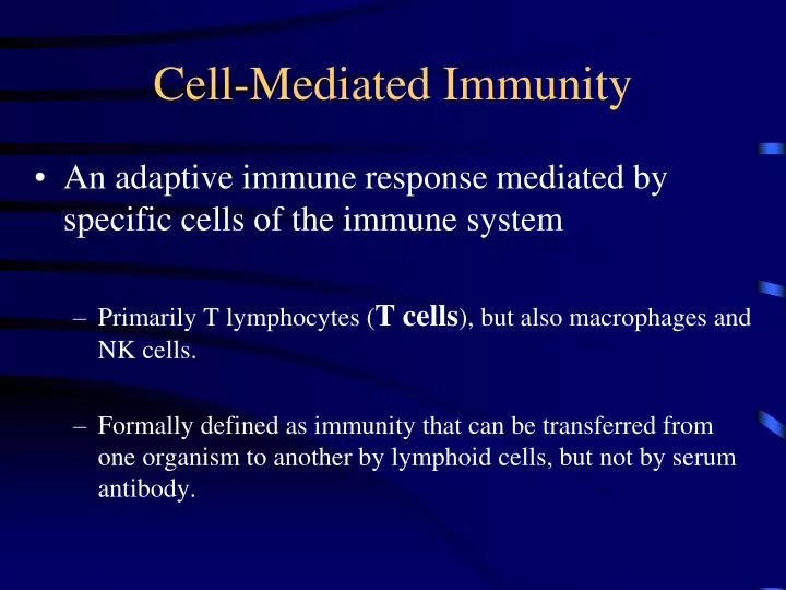 PPT - Cell-Mediated Immunity PowerPoint Presentation, free download ...