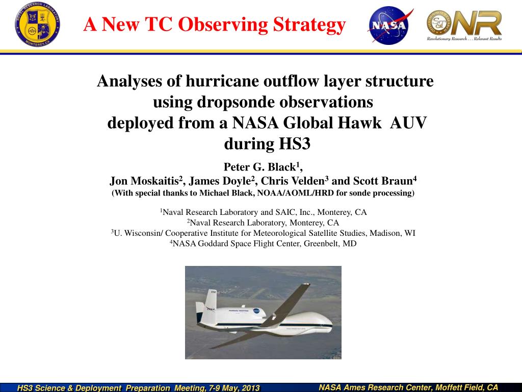 PPT - Analyzing Hurricane Outflow Layer Structure with NASA Global Hawk ...