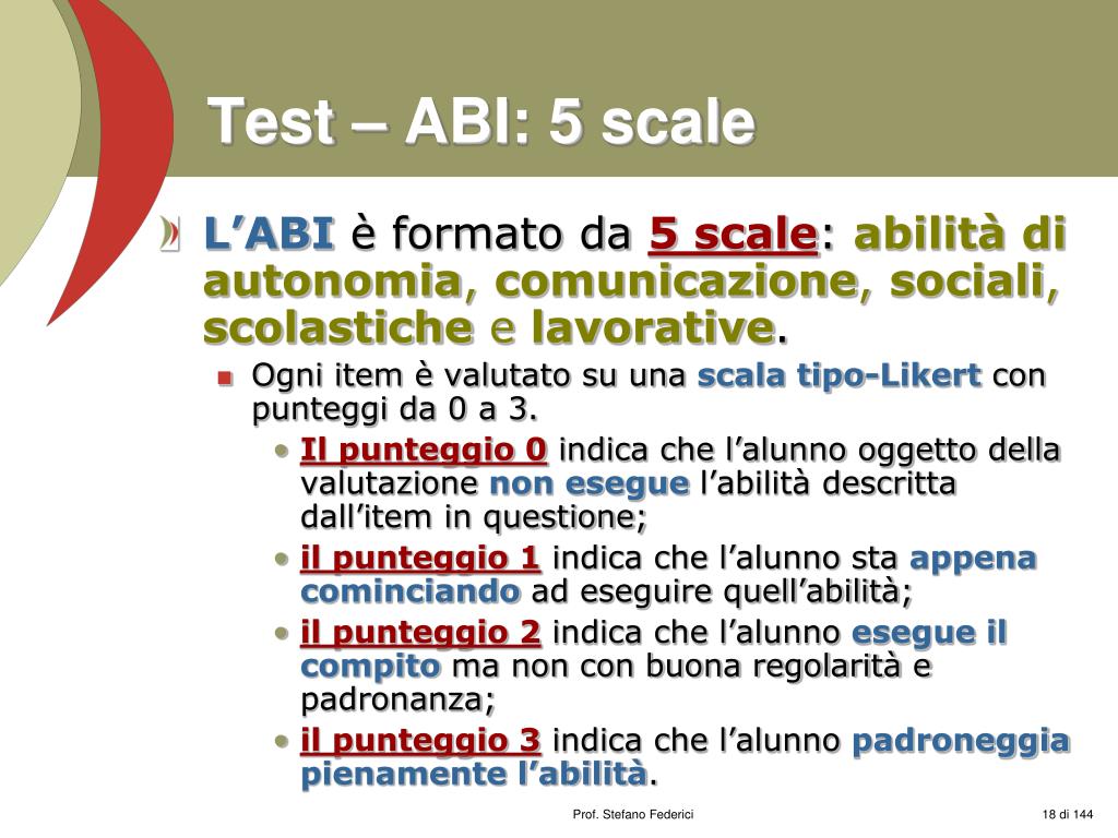 PPT - Strumenti per la valutazione del funzionamento individuale e ...