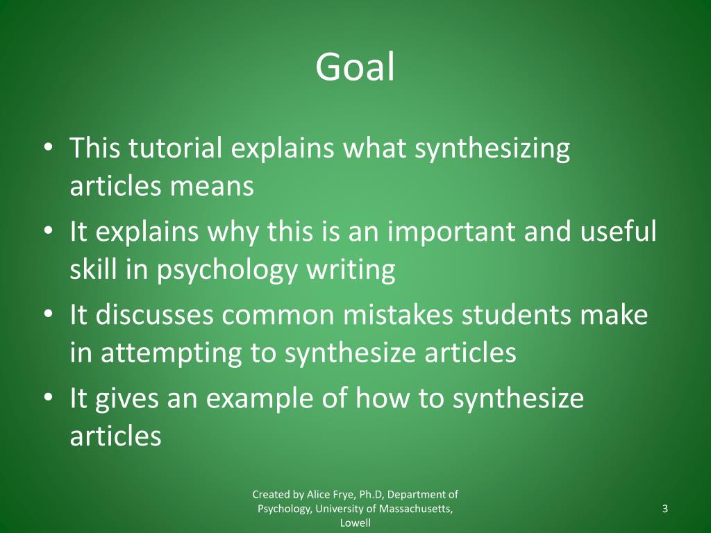 PPT - How to Synthesize Articles for a Paper PowerPoint Presentation ... PPT - How to Synthesize Articles for a Paper PowerPoint Presentation ...