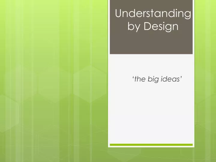 PPT - ‘the big ideas’ PowerPoint Presentation, free download - ID:2087941