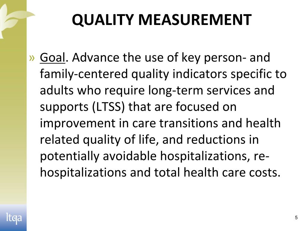 PPT - Quality Improvement Initiatives in Long-Term Care Long-Term ...