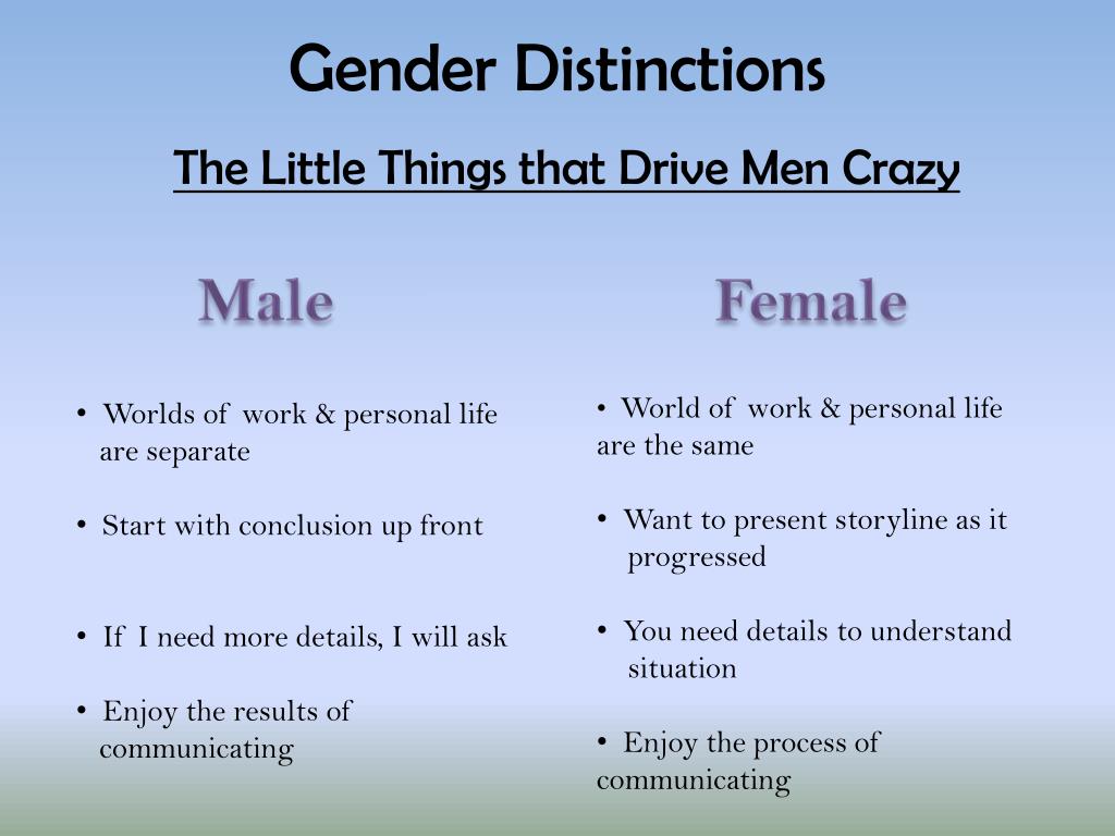 PPT - Enhancing Male-Female Communication in A High Female Environment ...