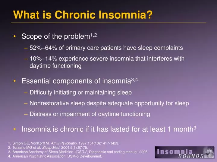 PPT - What is Chronic Insomnia? PowerPoint Presentation, free download ...