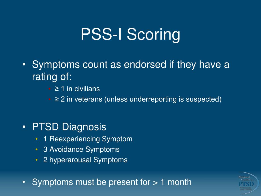 PPT The PTSD Symptom Scale Interview PSS I PowerPoint