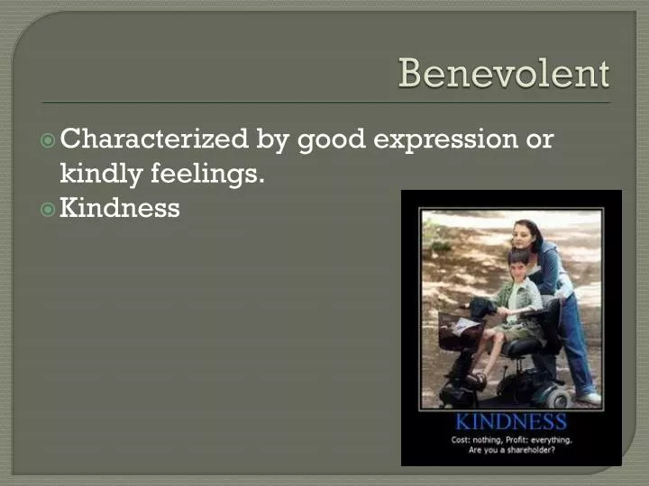 PPT - Benevolent PowerPoint Presentation, free download - ID:2088692