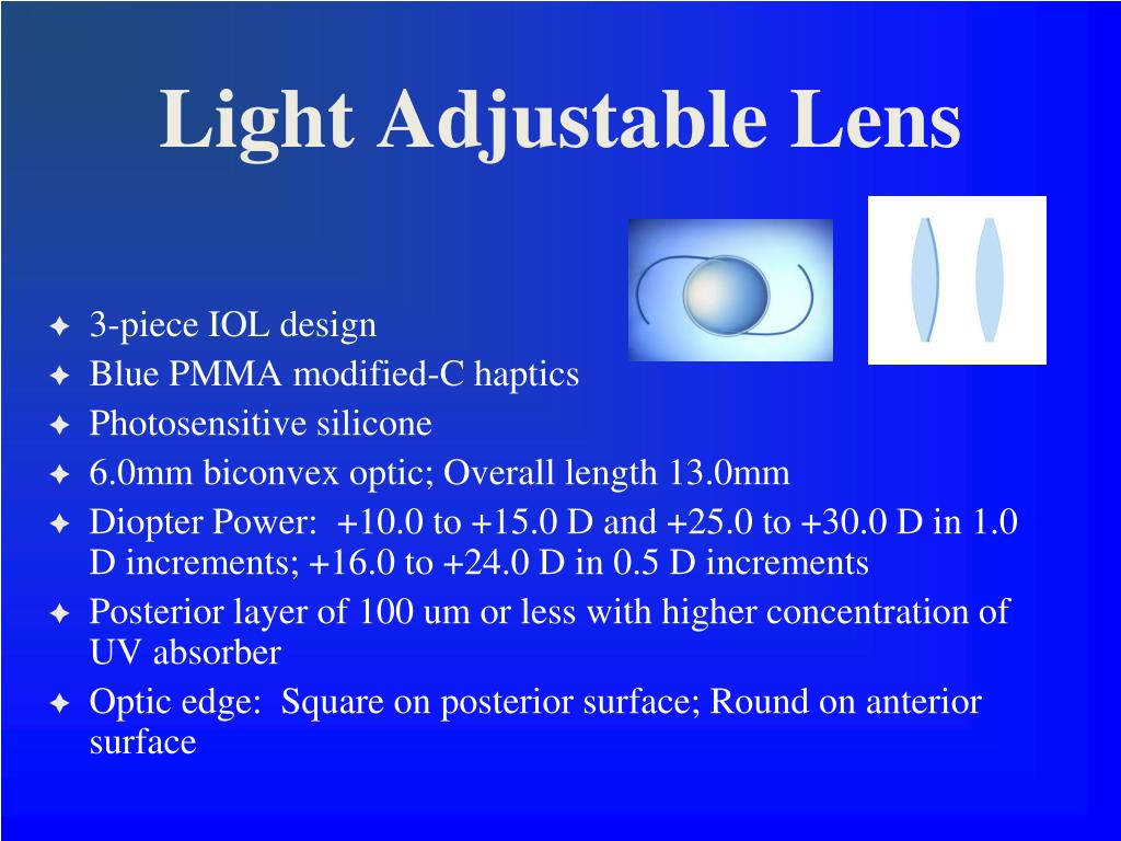 PPT - Light Adjustable Lens (LAL) Phase III FDA Clinical Study ...