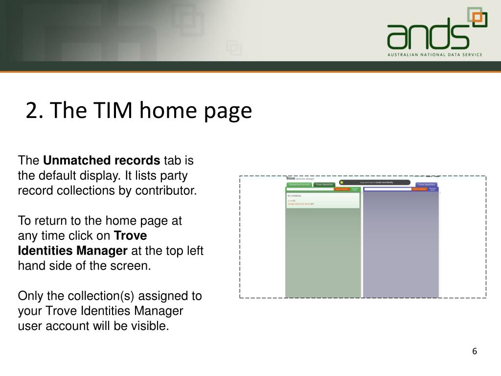 PPT - Module 2: Login to TIM and the TIM homepage PowerPoint ...