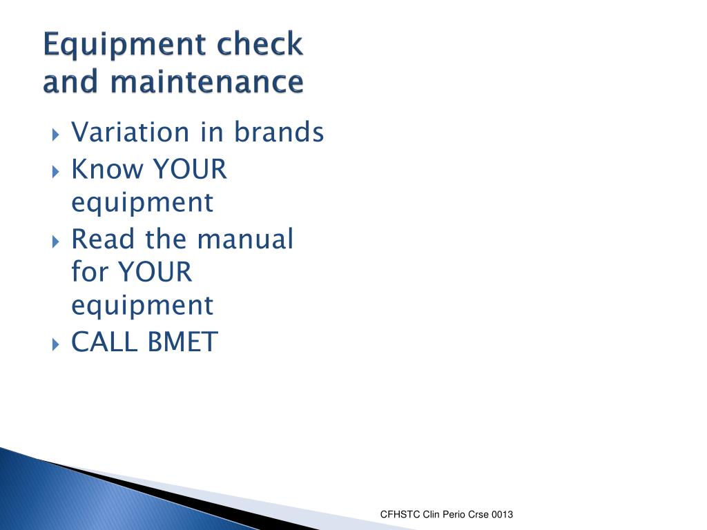 PPT - Maintain Dental Equipment and Supplies PowerPoint Presentation ...