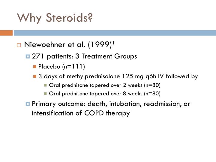 PPT - Use of Steroids in Patients with COPD Exacerbation PowerPoint ...