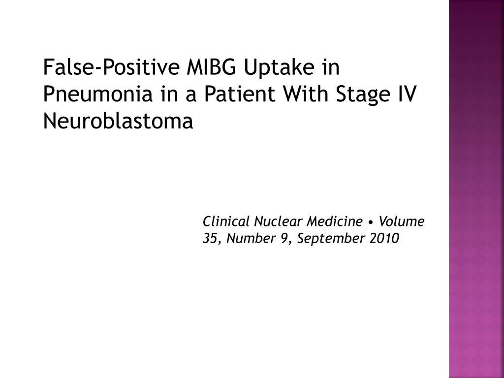 PPT - radio-iodinated metaiodobenzylguanidine (123I-MIBG) PowerPoint ...