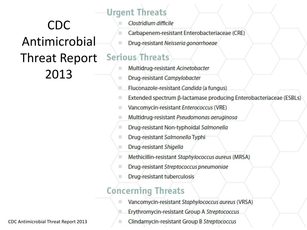 PPT - The expanding threat of antibiotic resistance and the ...