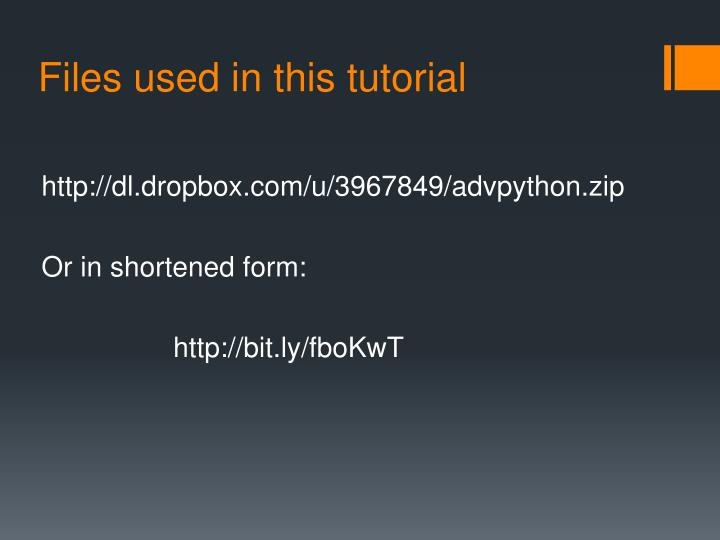 PPT - Advanced Python I PowerPoint Presentation - ID:2091083