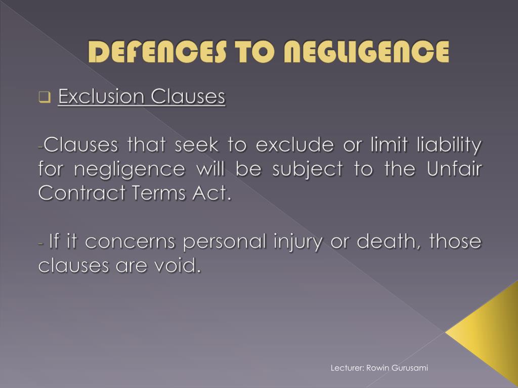 PPT - THE LAW OF TORT: NEGLIGENCE PowerPoint Presentation, free ...