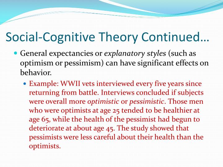 PPT - Social-Cognitive Theory PowerPoint Presentation - ID:2091527