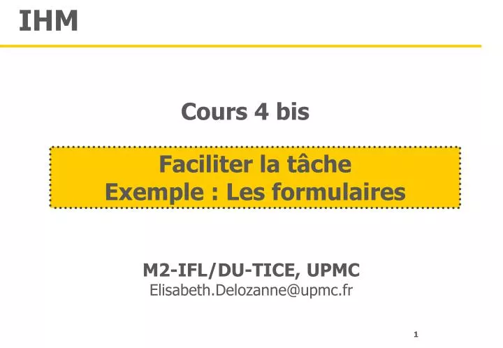 PPT - IHM PowerPoint Presentation, free download - ID:2091653