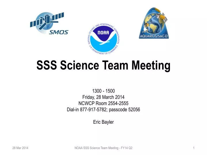 PPT - SSS Science Team Meeting PowerPoint Presentation, free download ...