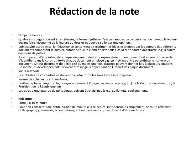 PPT - Méthodologie note de synthèse PowerPoint Presentation - ID:2092105