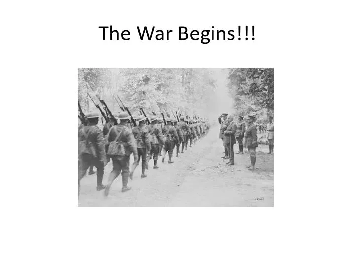 PPT - The War Begins!!! PowerPoint Presentation, free download - ID:2092395