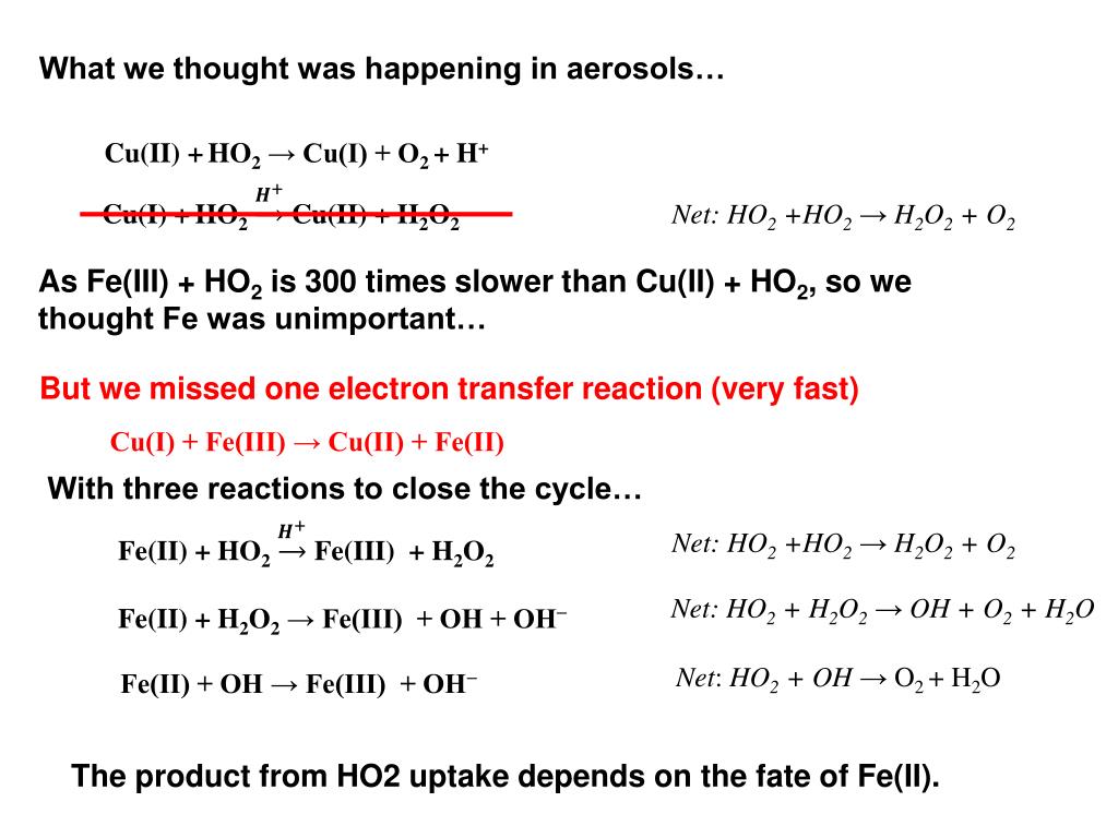 PPT - Radical loss in the atmosphere from Cu-Fe redox coupling in ... PPT - Radical loss in the atmosphere from Cu-Fe redox coupling in ...