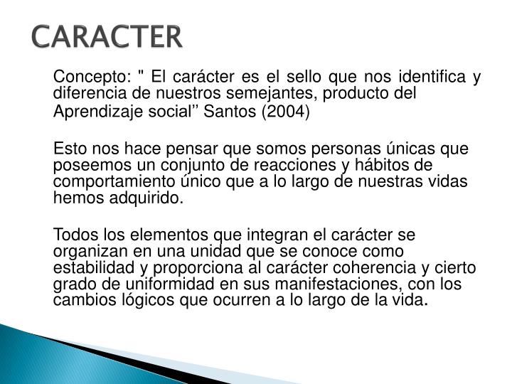PPT - CARÁCTER Y TEMPERAMENTO PowerPoint Presentation - ID:2092767