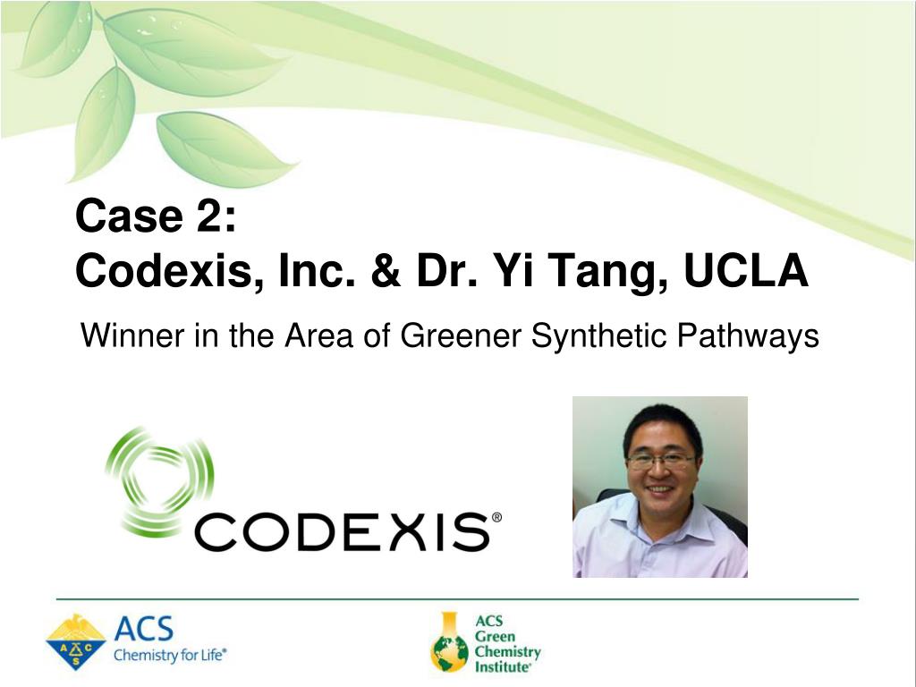 PPT - Green Chemistry Case Studies: Presidential Green Chemistry ...