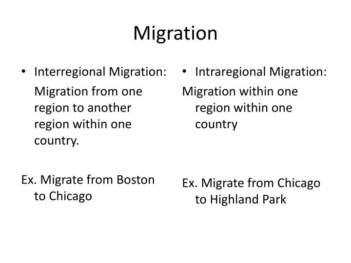 PPT - Interregional/intraregional Migration 11/27 PowerPoint ...