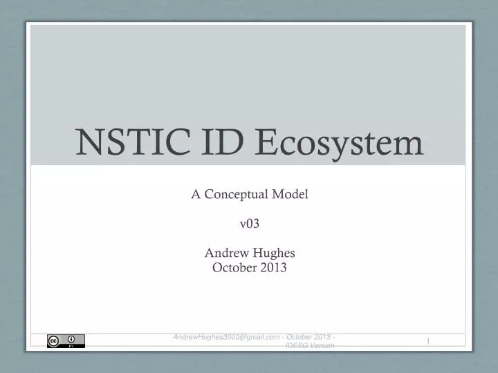 PPT - NSTIC ID Ecosystem PowerPoint Presentation, free download - ID ...