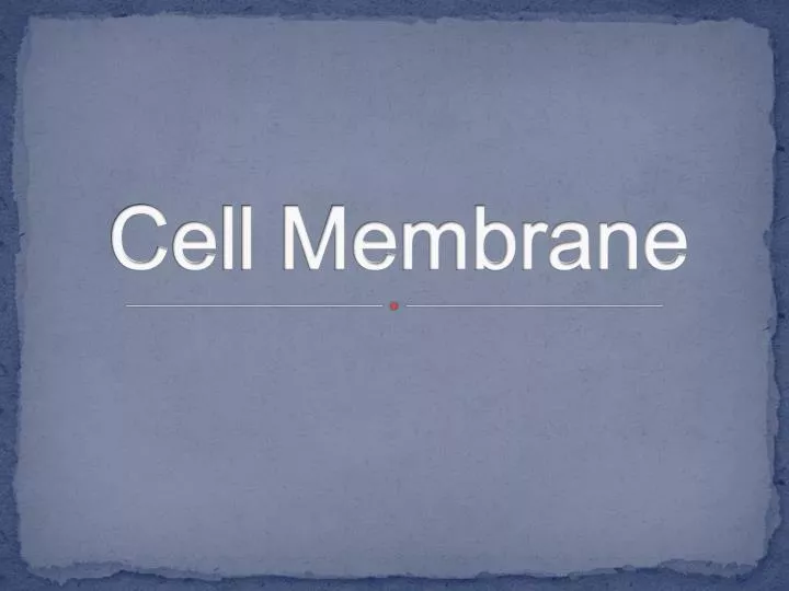 PPT - Cell Membrane PowerPoint Presentation, free download - ID:2093562