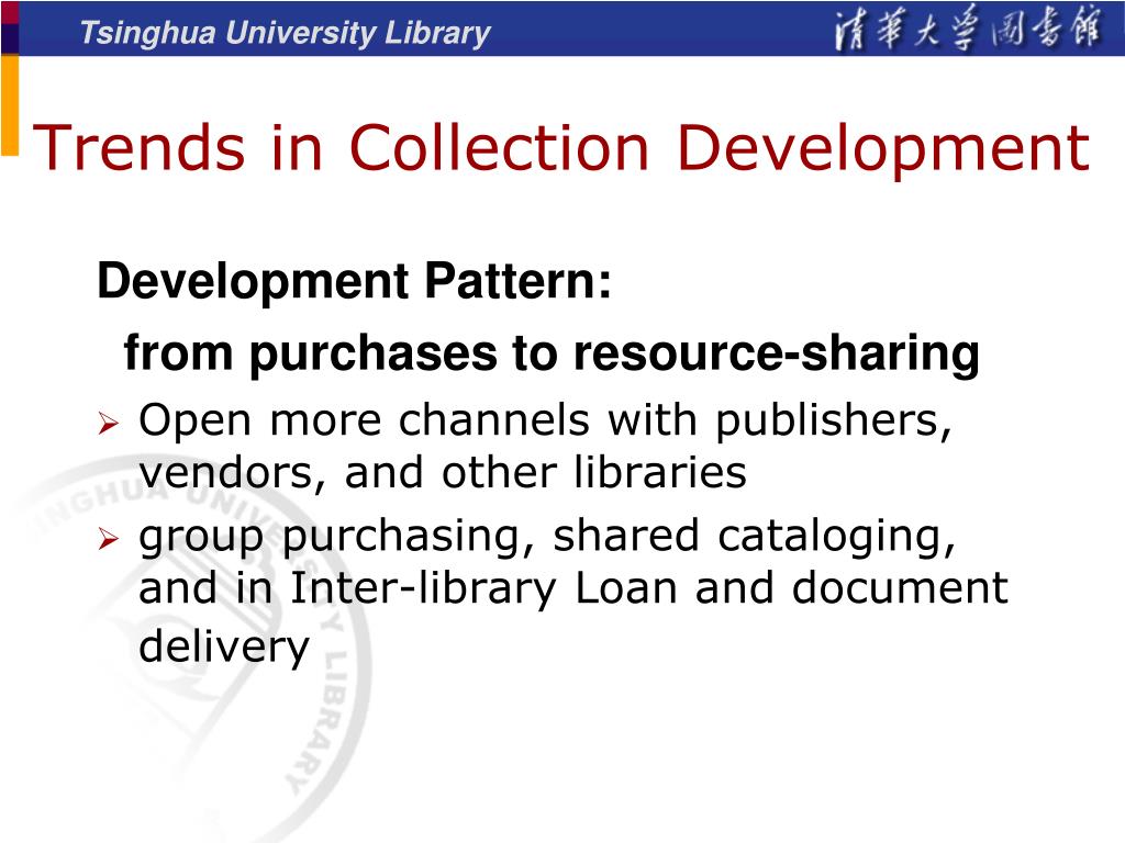 PPT - Practice of Collection Development in Tsinghua University Library ...