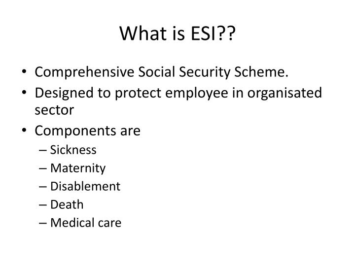 PPT - Employee State Insurance Act 1948 PowerPoint Presentation - ID ...