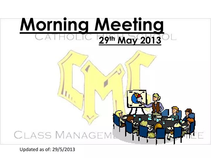 PPT - Morning Meeting PowerPoint Presentation, free download - ID:2093862