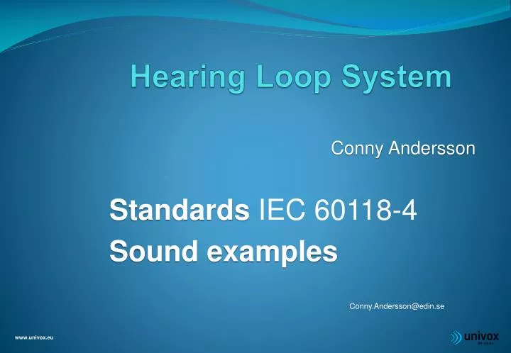 PPT - Hearing Loop System PowerPoint Presentation, free download - ID ...