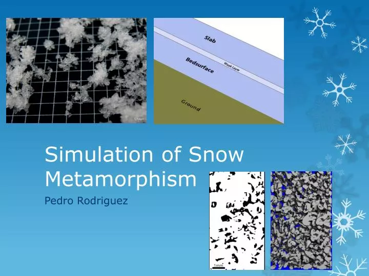 PPT - Simulation of Snow Metamorphism PowerPoint Presentation, free ...