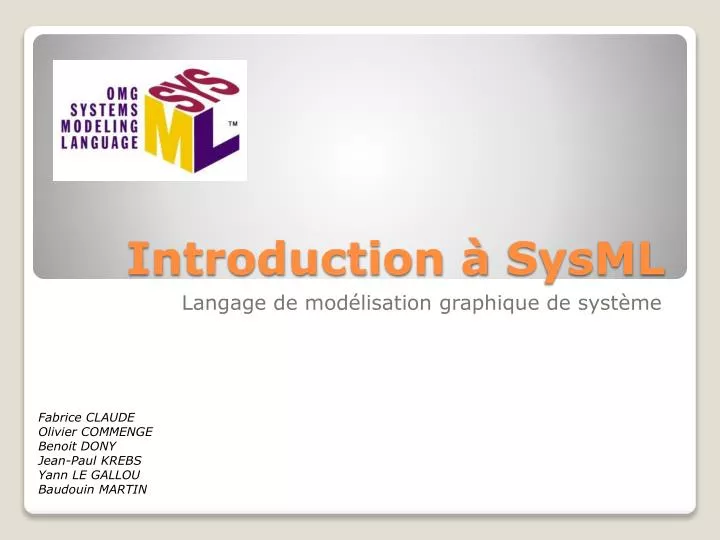 PPT - Introduction à SysML PowerPoint Presentation, free download - ID ...