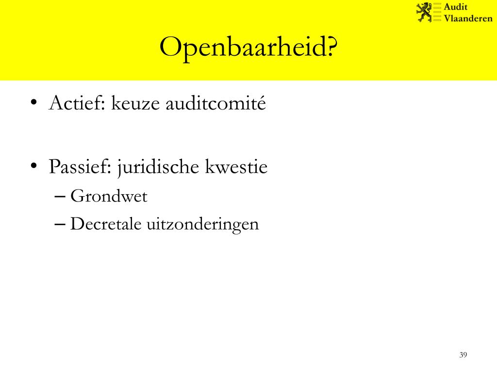PPT - Externe audit en organisatiebeheersing PowerPoint Presentation ...