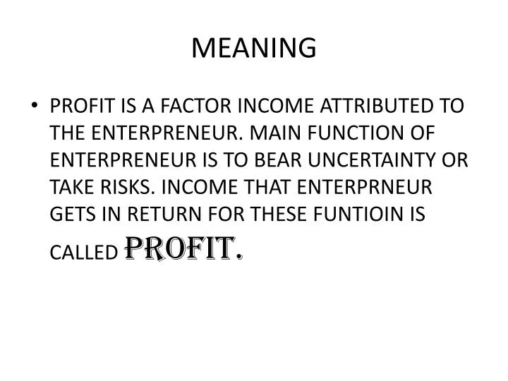 PPT - MEANING PowerPoint Presentation, free download - ID:2094600