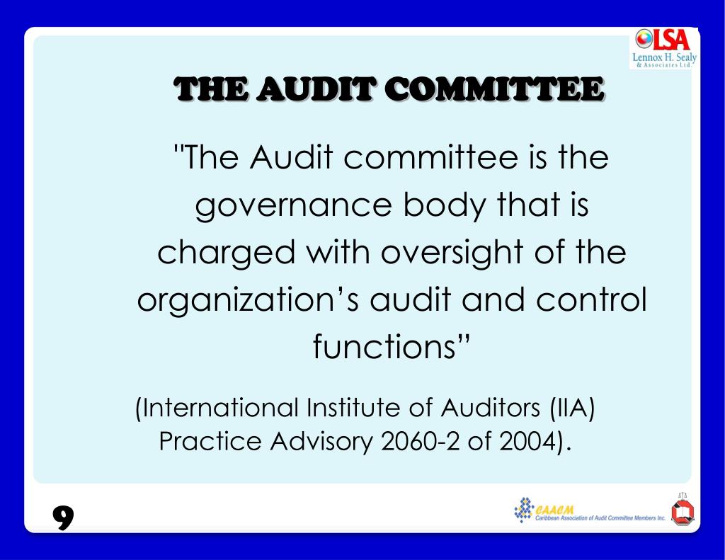 PPT - A Leadership Prescription for Audit Committee Members: PowerPoint ...