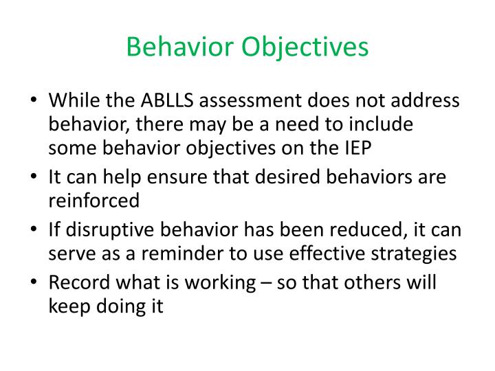 PPT - Welcome to the ABLLS-R/VBMAPP Overview Class!!! PowerPoint ...