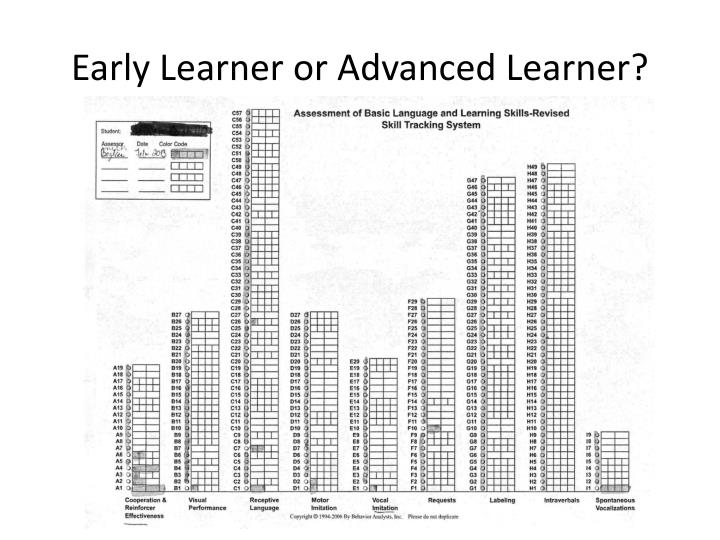PPT - Welcome to the ABLLS-R/VBMAPP Overview Class!!! PowerPoint ...