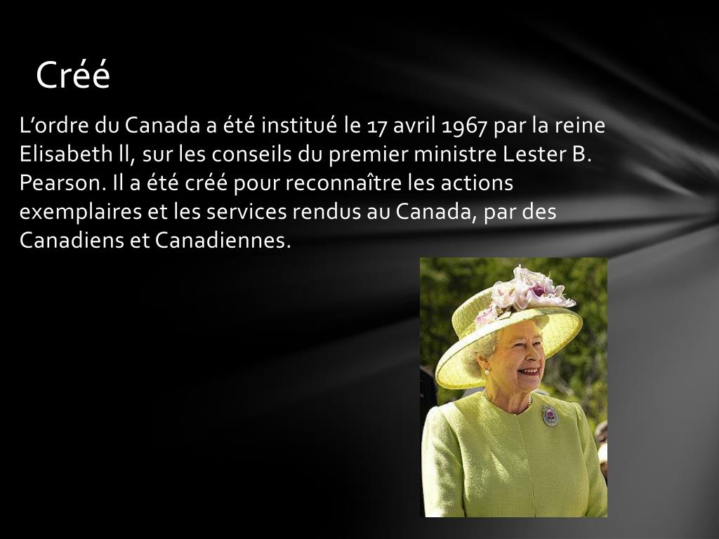 PPT - Symboles Canadiens: L’ordre du Canada PowerPoint Presentation ...