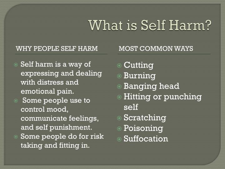 PPT - Self Harm PowerPoint Presentation - ID:2096212