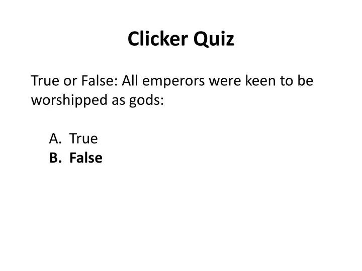 PPT - Clicker Quiz PowerPoint Presentation, free download - ID:2096277