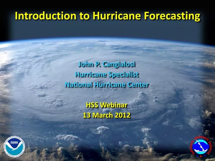 Ppt Introduction To Hurricane Forecasting Powerpoint Presentation